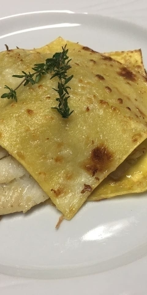 Raviolo aperto con Filetto di Rombo e Indivia - SOFTCOOKER Wi-Food